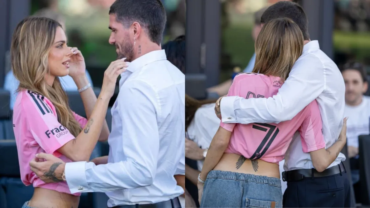 Tini Stoessel acompañó a De Paul en su presentación en el Inter Miami