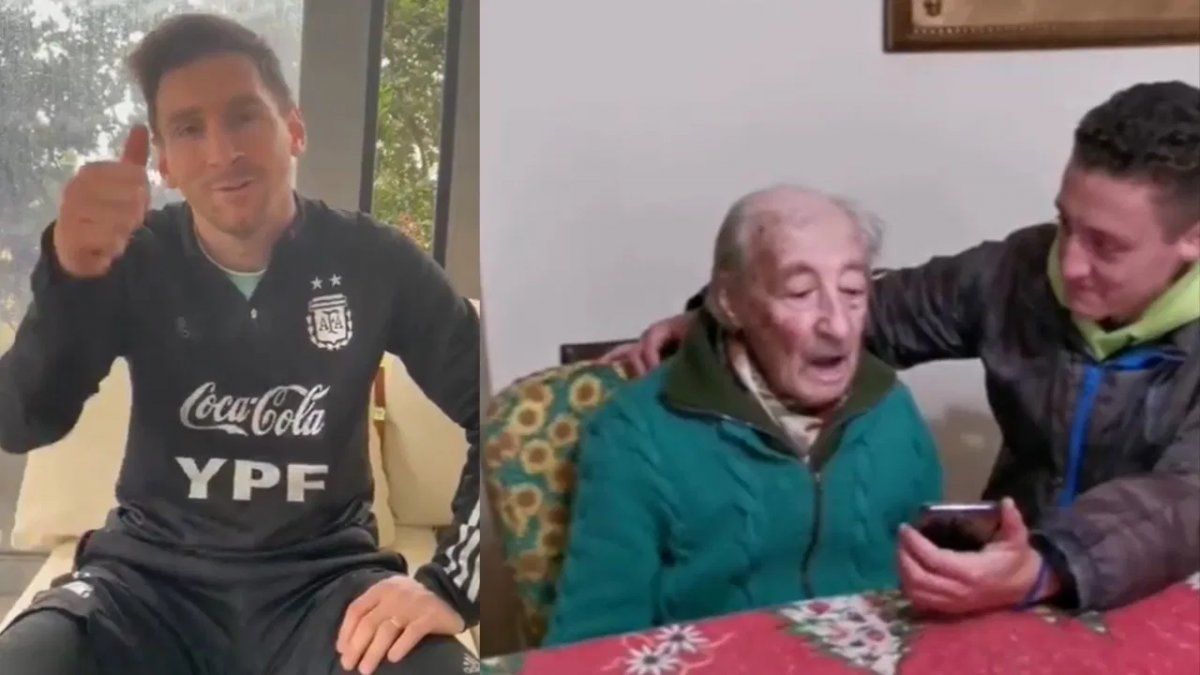 Messi sorprendió al abuelo de cien años que anota sus goles