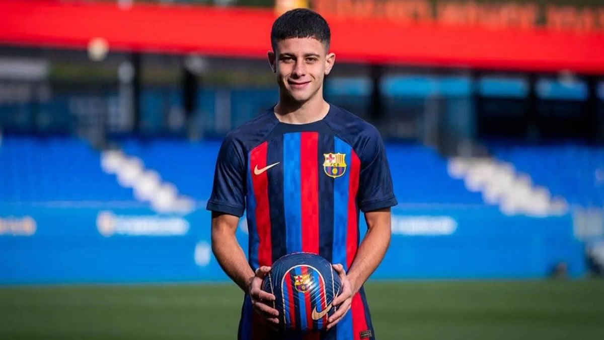 Presentaron a Lucas Román en Barcelona