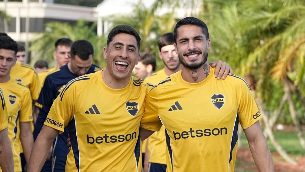 Boca tuvo su primer entrenamiento en Miami