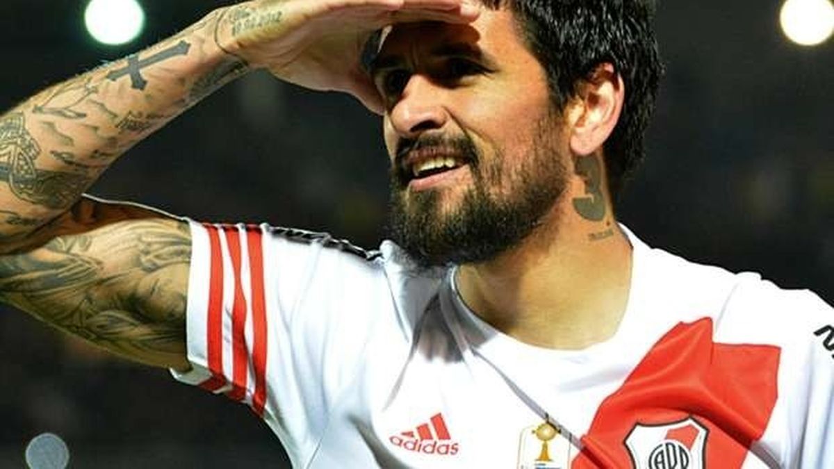 Lucho González se despidió de River en la vuelta a los entrenamientos