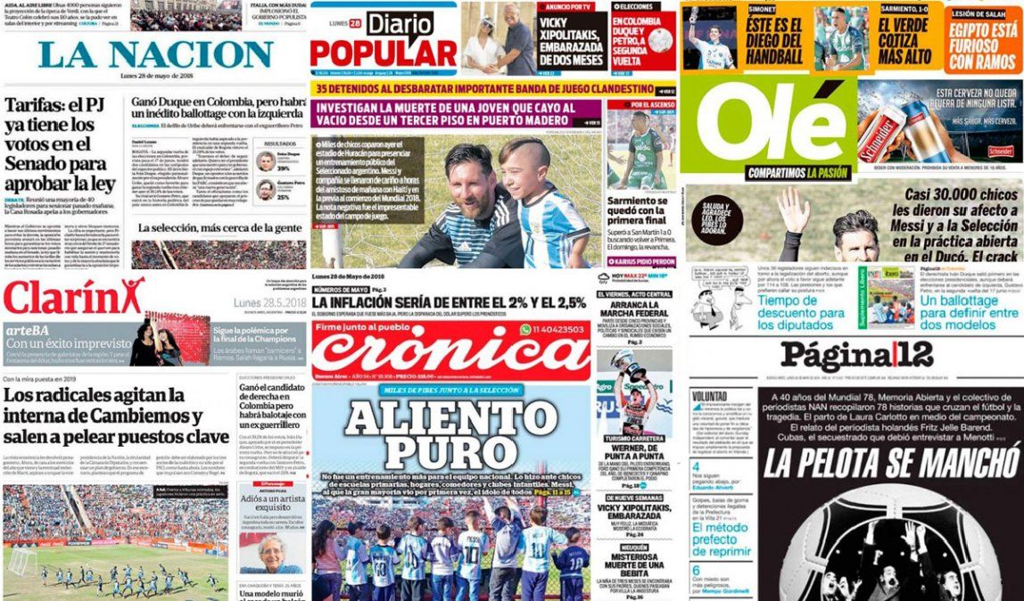 Conocé los títulos de los diarios en el inicio de la semana