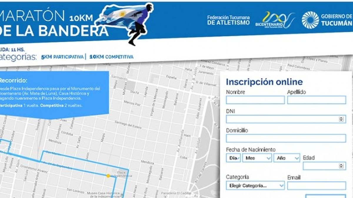 La Maratón de la Bandera convocará a profesionales y amateurs