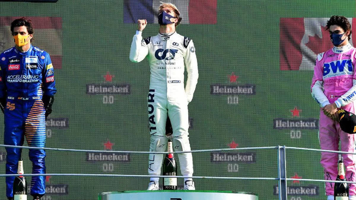 Pierre Gasly consiguió el triunfo en Monza