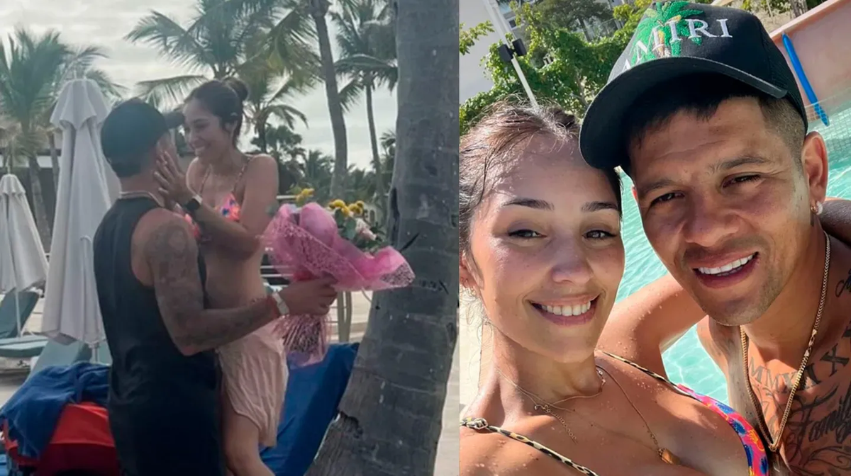 Marcos Rojo anunció su casamiento con su novia mediante un romántico posteo